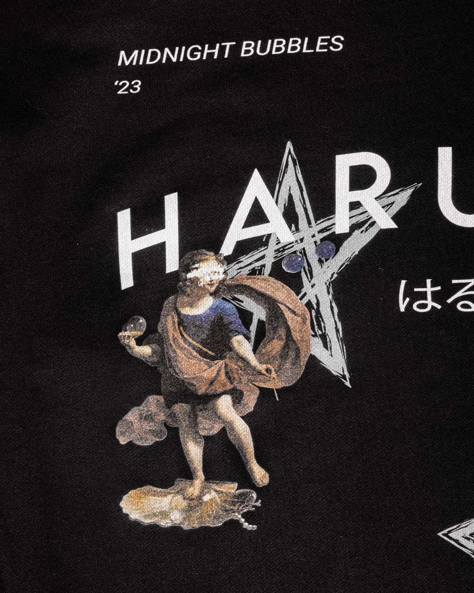 Harushi midnight bubbles hoodie - Black